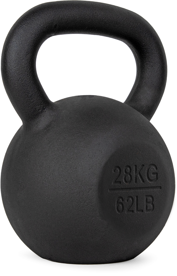 VirtuFit Kettlebell Pro - Cast Iron - 28 kg | Fitnessbenelux.nl
