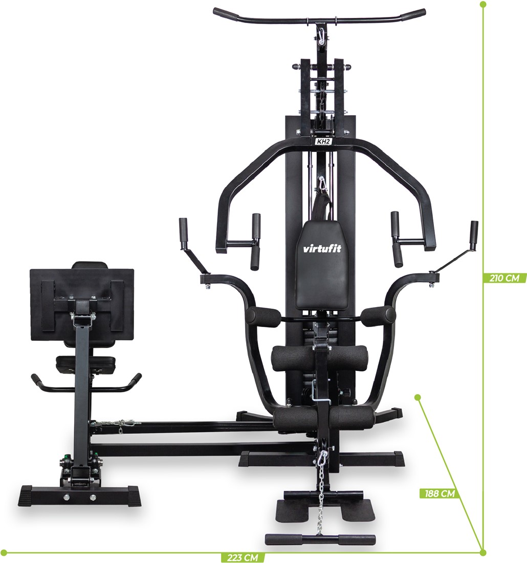 VirtuFit Strength Station Home Gym KH350 with Leg Press | Fitnessbenelux.nl